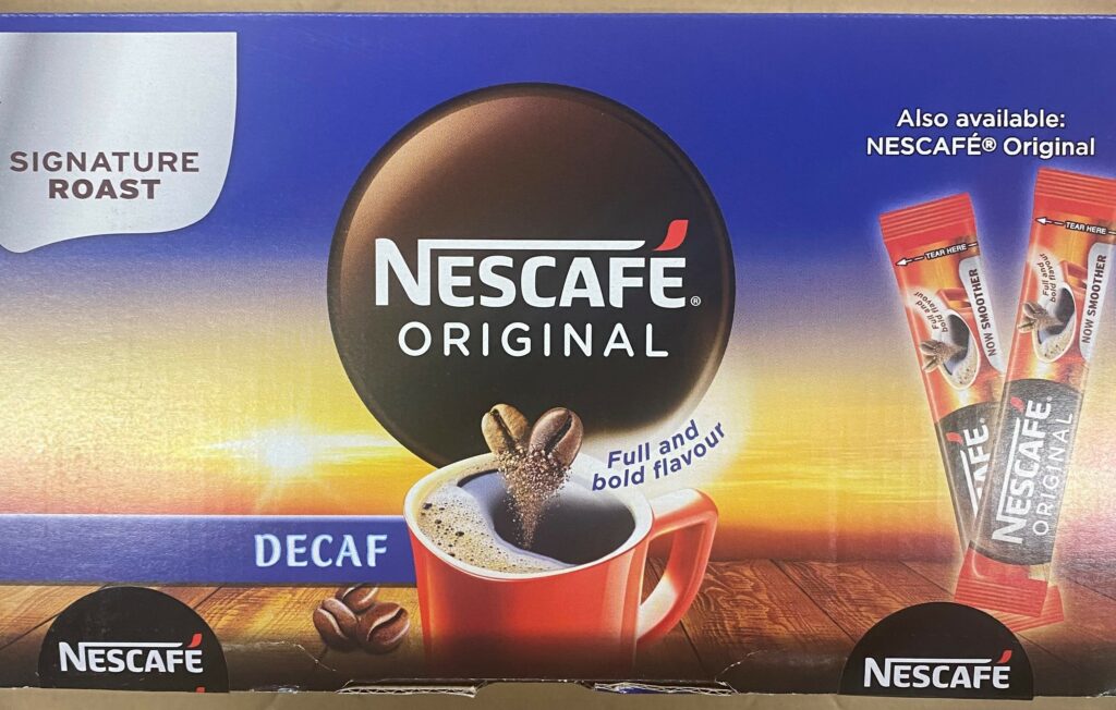 Nescafe – Original Decaf Stick Packs – Speyfruit, Elgin, Moray Fresh ...